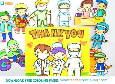 Coloring Pages for Frontliners and Covid19 patients