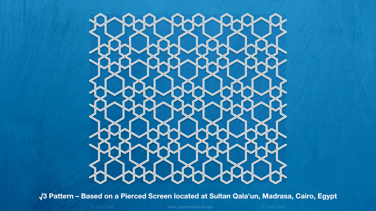Dynamic Symmetry - Root-Three Islamic Pattern