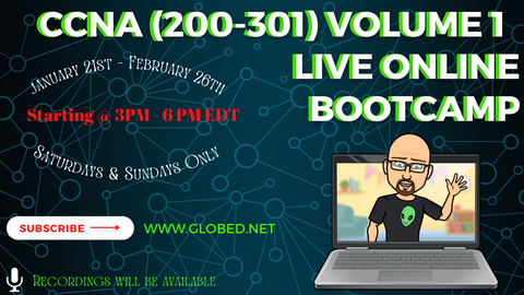 CCNA (200-301) Volume 1 - LIVE ONLINE BOOTCAMP