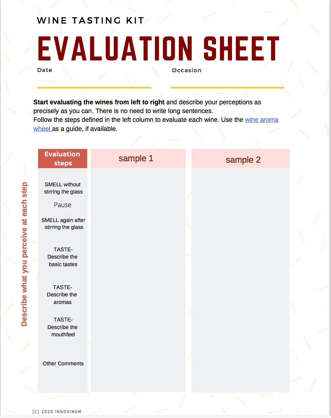 3 Templates To Take Wine Tasting Notes And How To Select One That Works 
