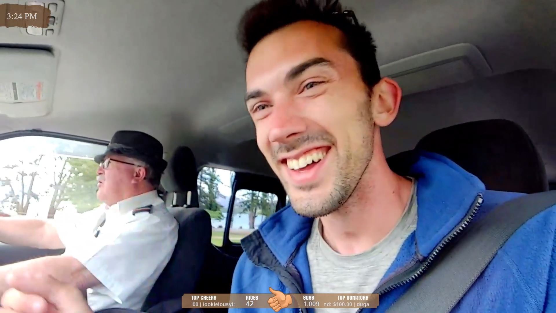 IRL Twitch streamer encounters incredible singing bus driver - Dexerto