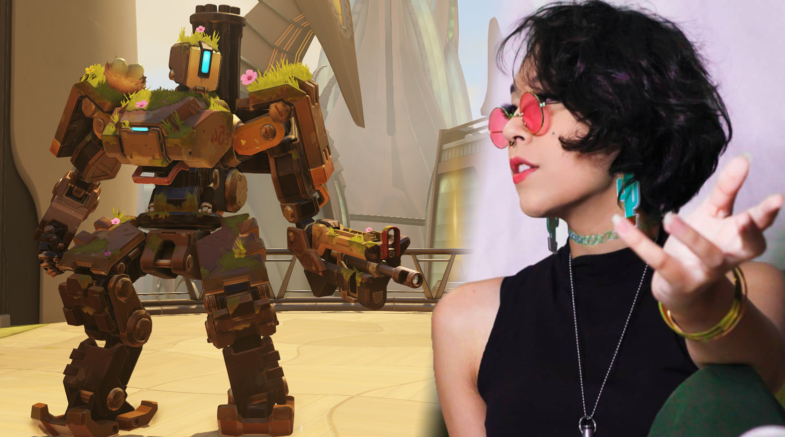 Overwatch cosplayer gives Bastion a stylish new look - Dexerto