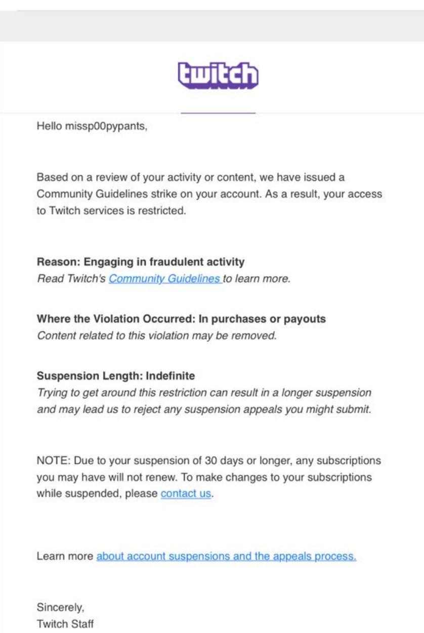 Twitch streamers frustrated due to unexplained "fraudulent charges ...