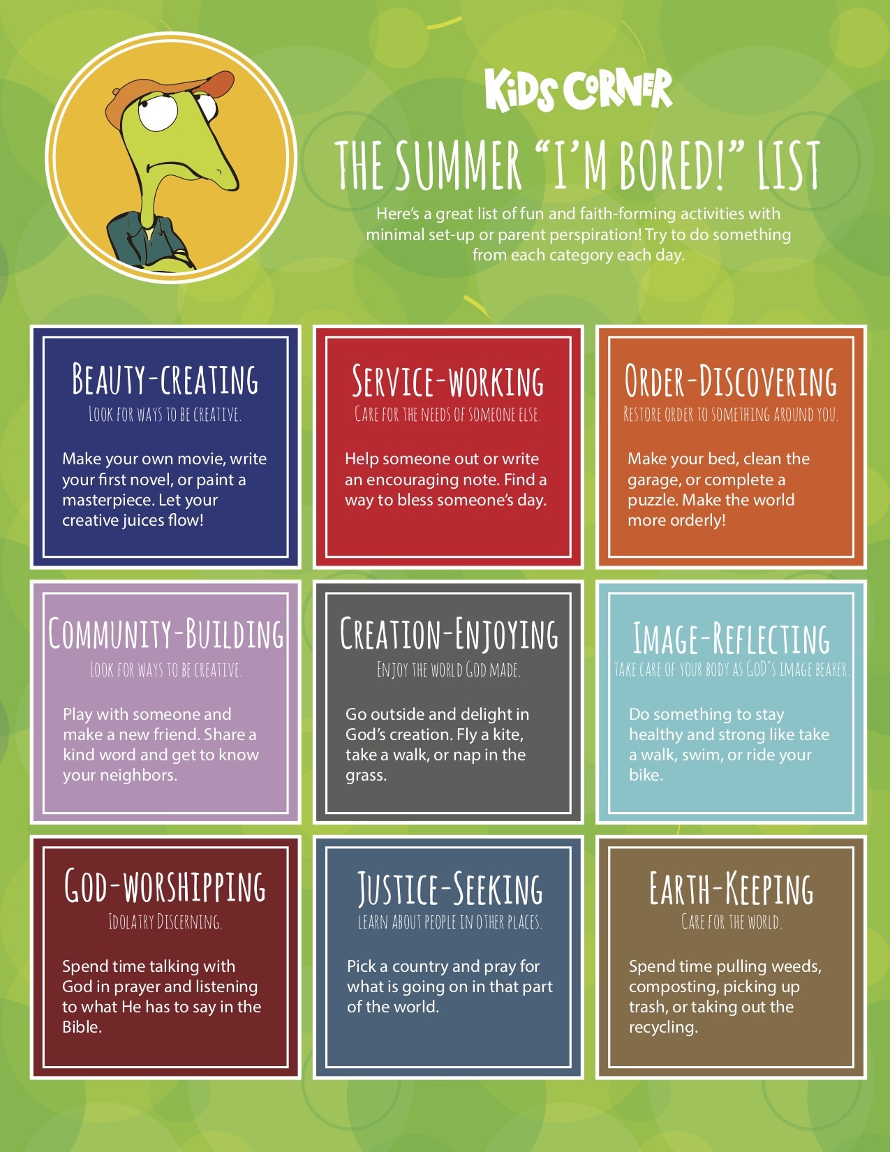 Kids Corner - The Summer "I'm Bored" List — Family Fire