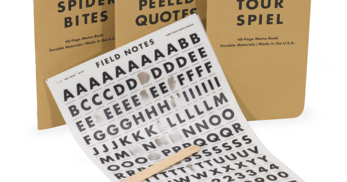 Field Notes | Dry Transfer Memo Book 3-Pack