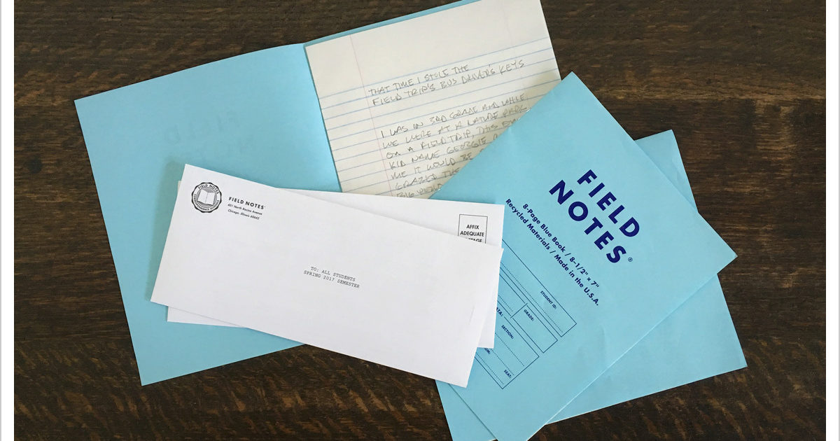 Field Notes | Blue Book