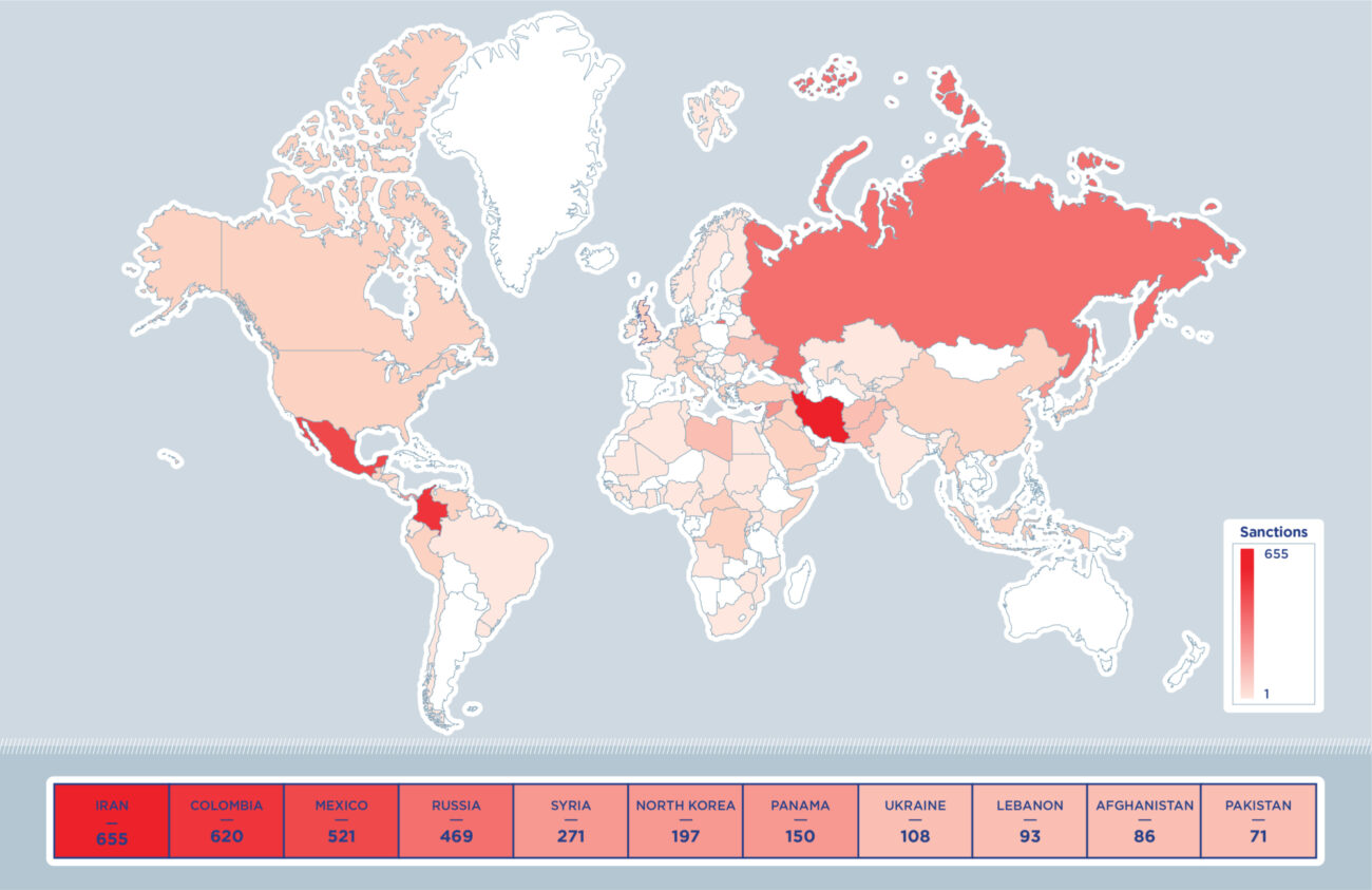 Sanctions by the Numbers: The Geographic Distribution of U.S. Sanctions ...