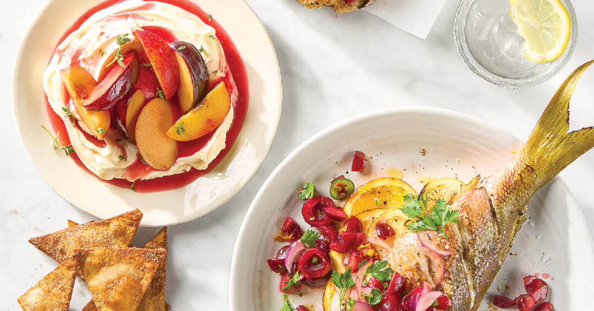 Yellowtail Snapper with Cherry Salsa Recipe - Life:Beautiful Magazine