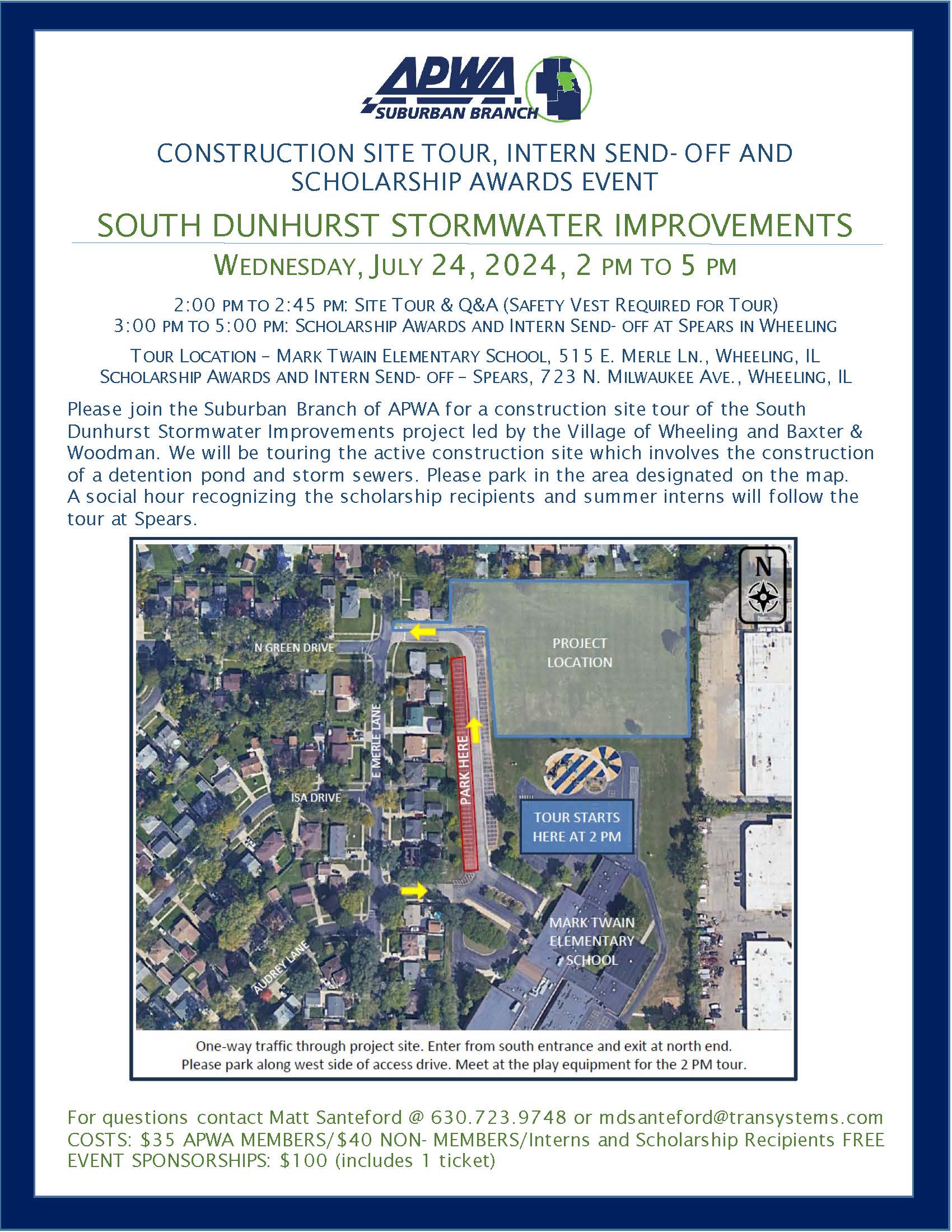 Construction Site Tour, Intern Send-off and Scholarship Awards – APWA ...