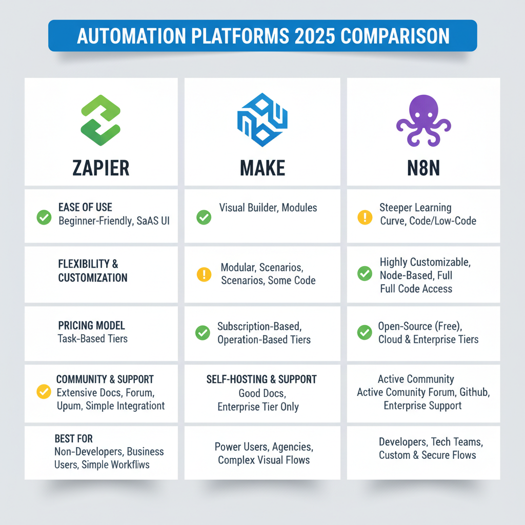 Zapier vs Make vs n8n (2025): Which Automation Tool Wins?