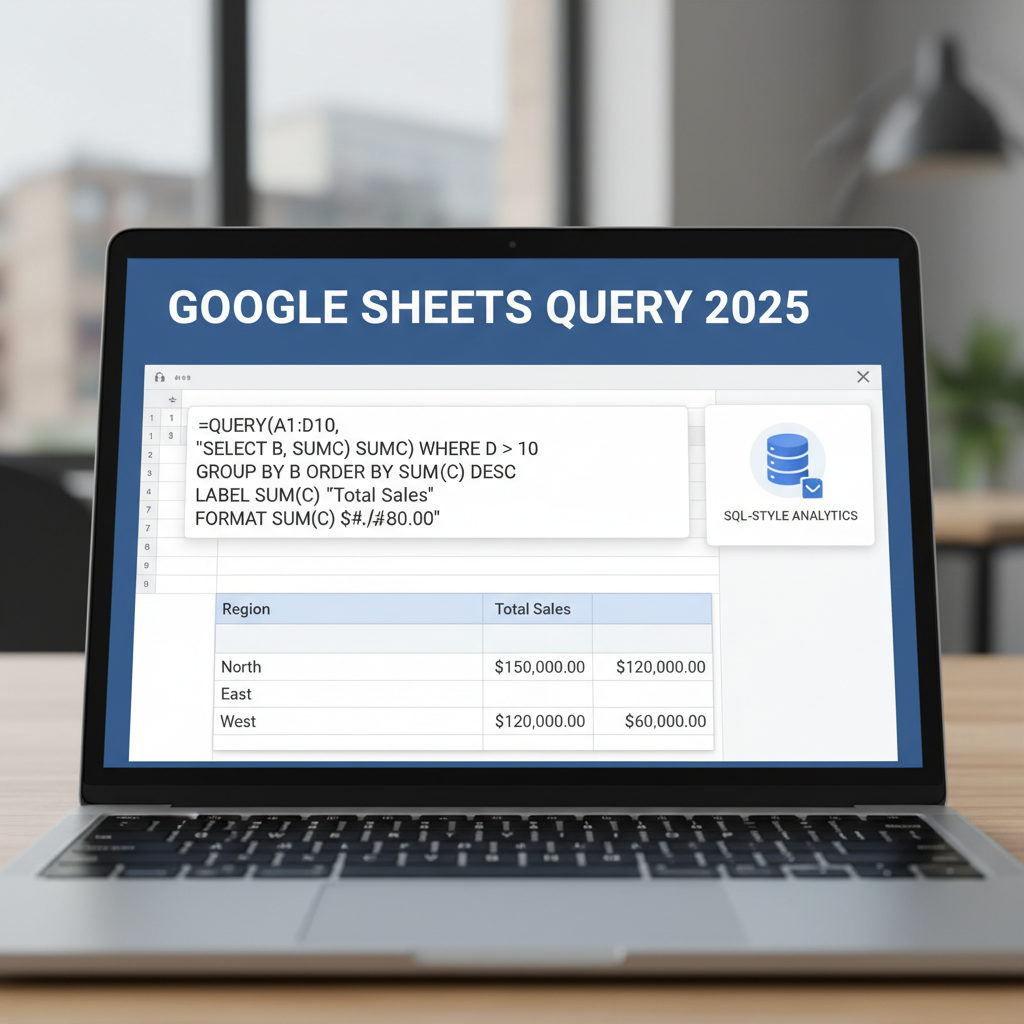 Google Sheets QUERY Function (2025): SQL Power Without SQL