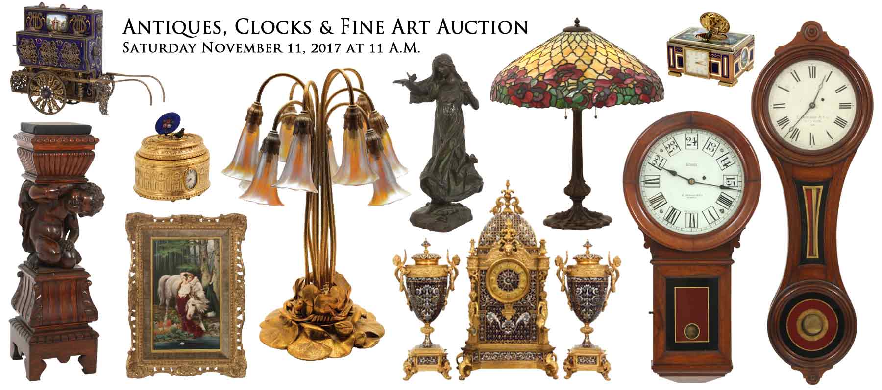 Antiques, Clocks & Fine Art Auction - Fontaine's Auction Gallery