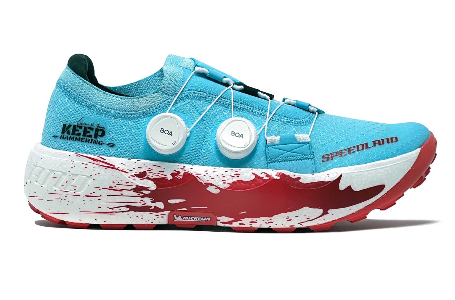 Speedland Creates Blood-Splattered Trail Running Shoes for Pro Hunter ...