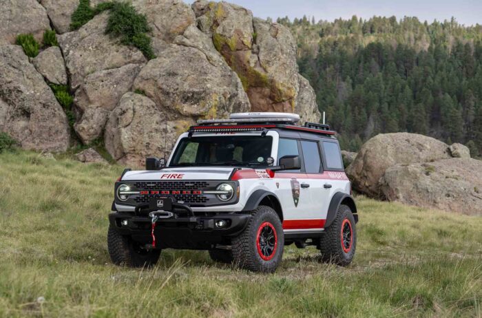 'Four-Door Mountain Goat': Ford Donates Firefighting Bronco to Protect ...