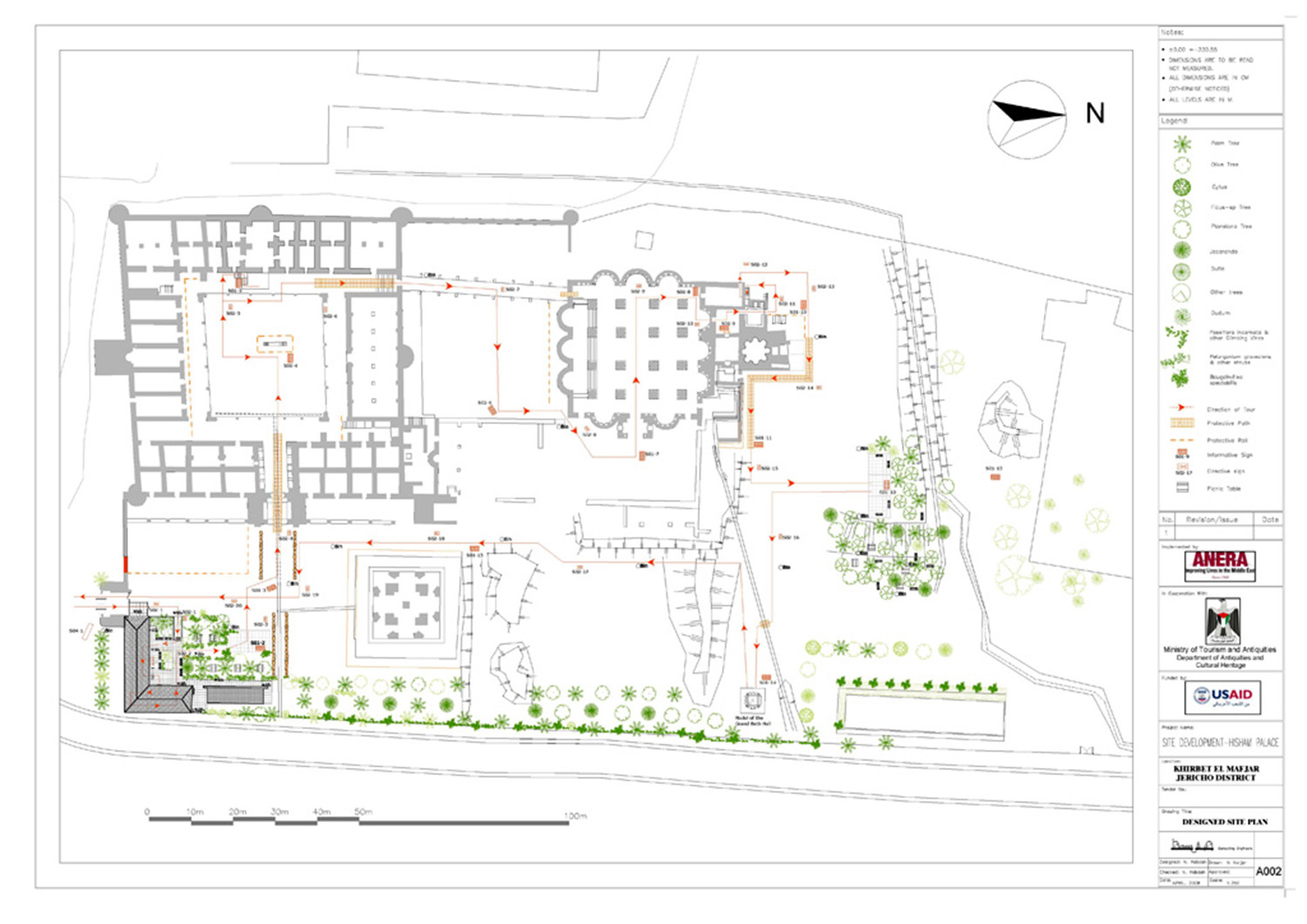 Qaser Hisham Archaeological Park | Site plan | Archnet