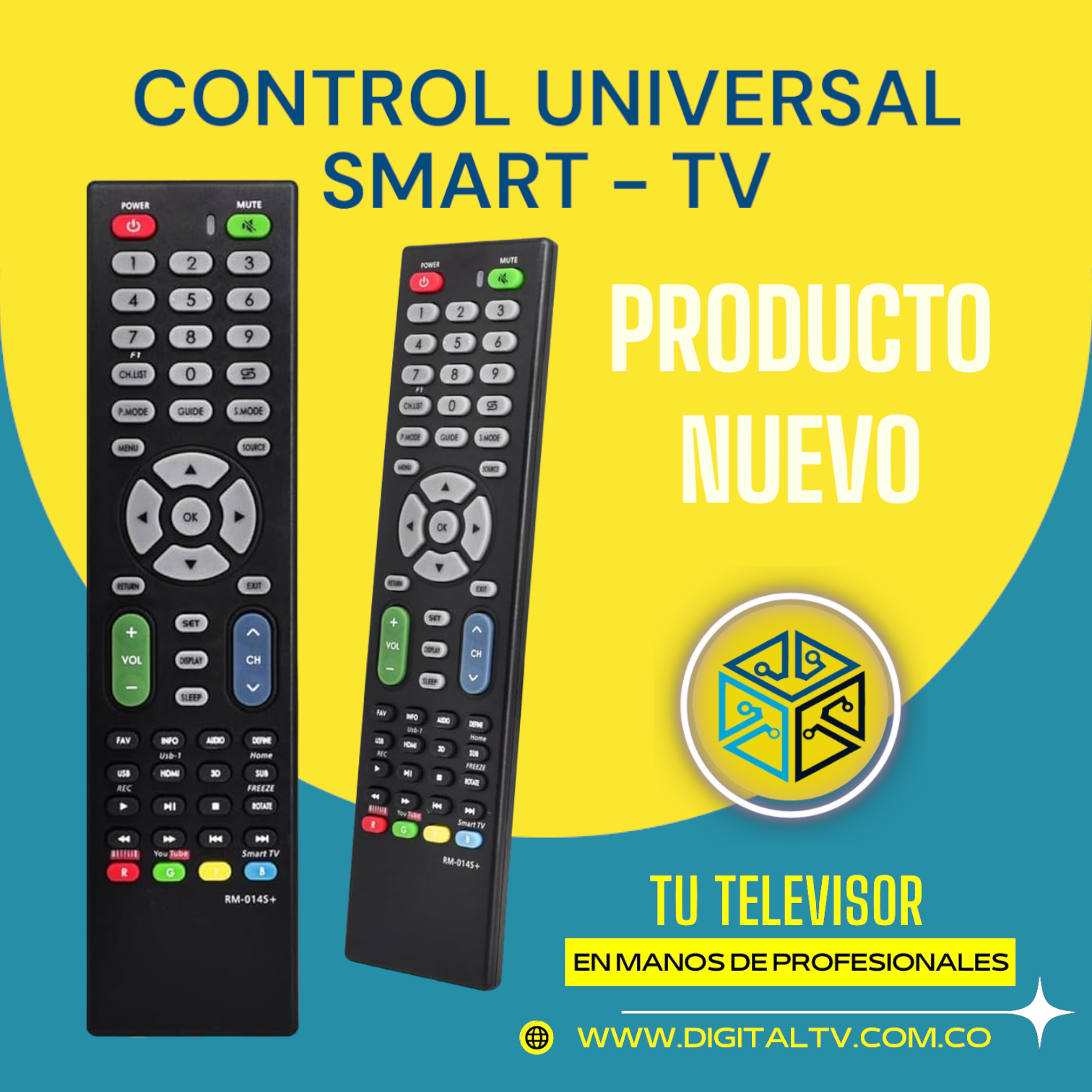 Digital Tv Technology - CONTROL REMOTO UNIVERSAL SMART TV