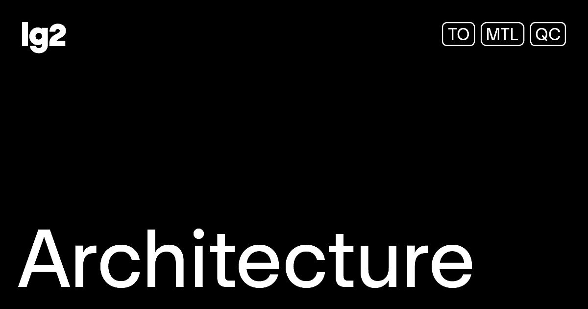 Architecture & immersive experiences | LG2