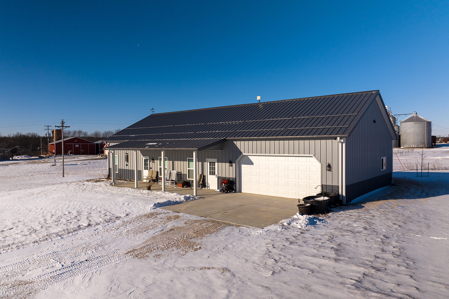 Metal Building Ranch Home