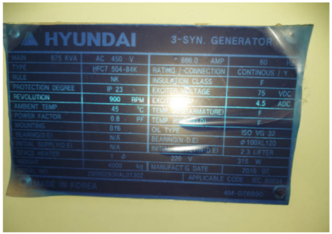 Himsen Hyundai 5H17/28C Diesel Generator for Sale | - Dockstr