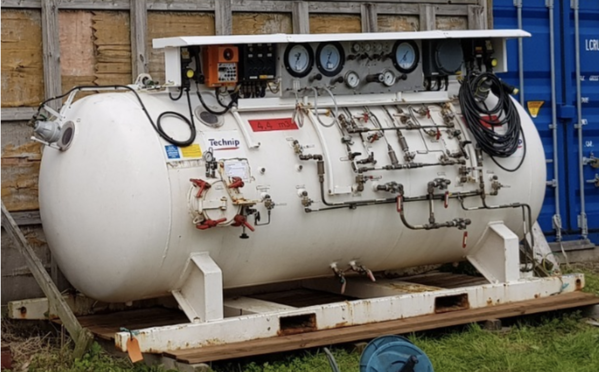 54" Twin Lock Deck Decompression Chamber for sale | Diving - Dockstr