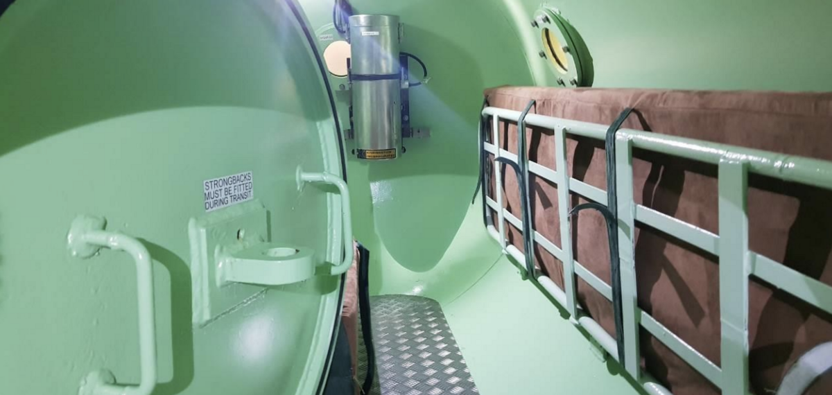 20ft ISO 54” Containerised chamber for Sale | Diving - Dockstr