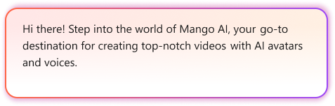 Mango AI - Gerador de Vídeo AI - Mango Animate