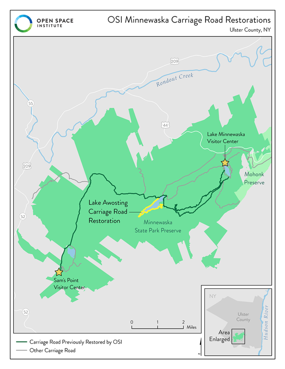 Open Space Institute Begins Restoration of Minnewaska’s Lake Awosting ...