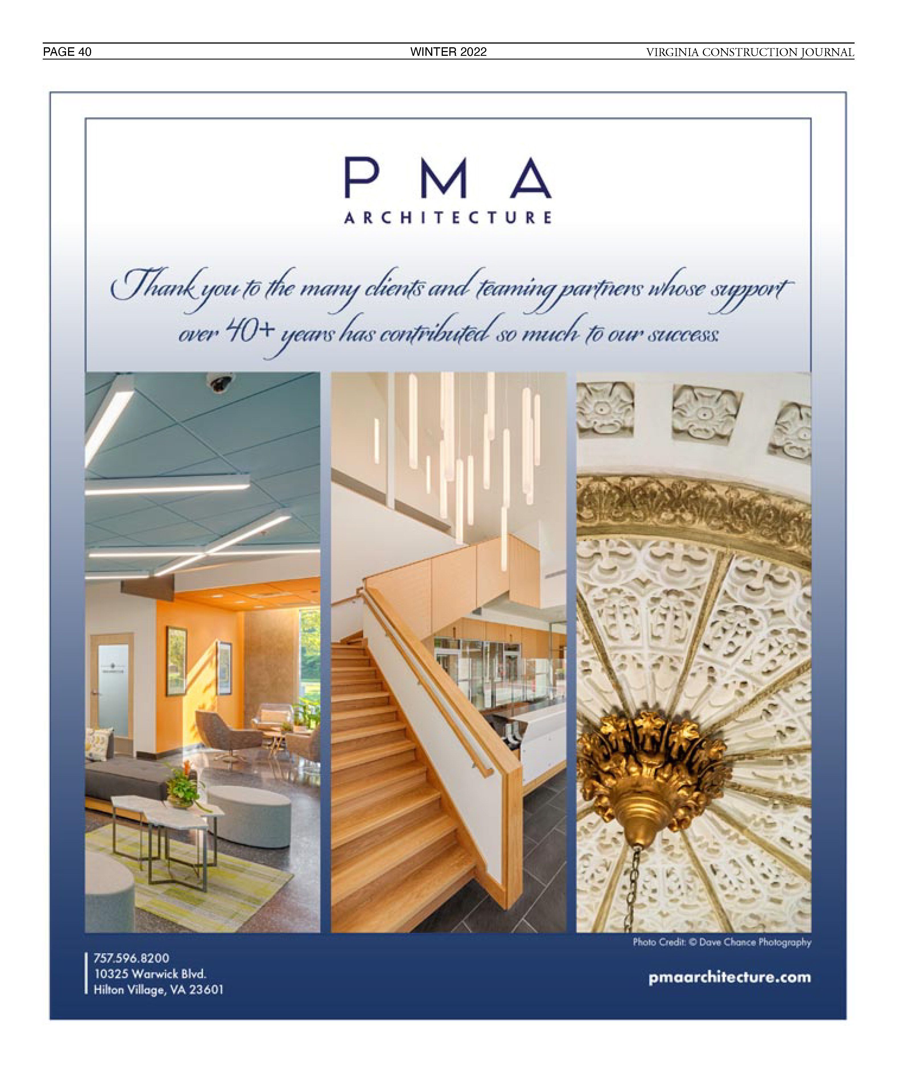 Virginia Construction Journal Features PMA Architecture | PMA Architecture