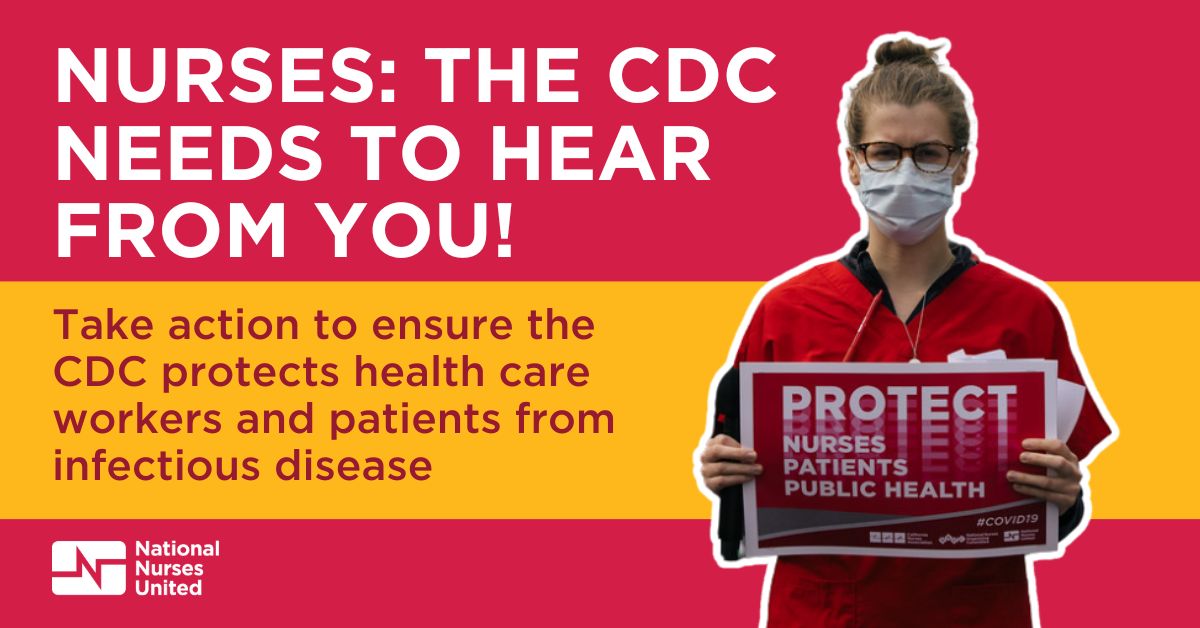 Urge the CDC to Listen to Frontline Health Care Workers and Patients ...