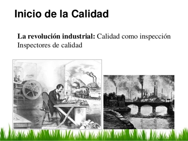 Evolución de la calidad timeline | Timetoast timelines
