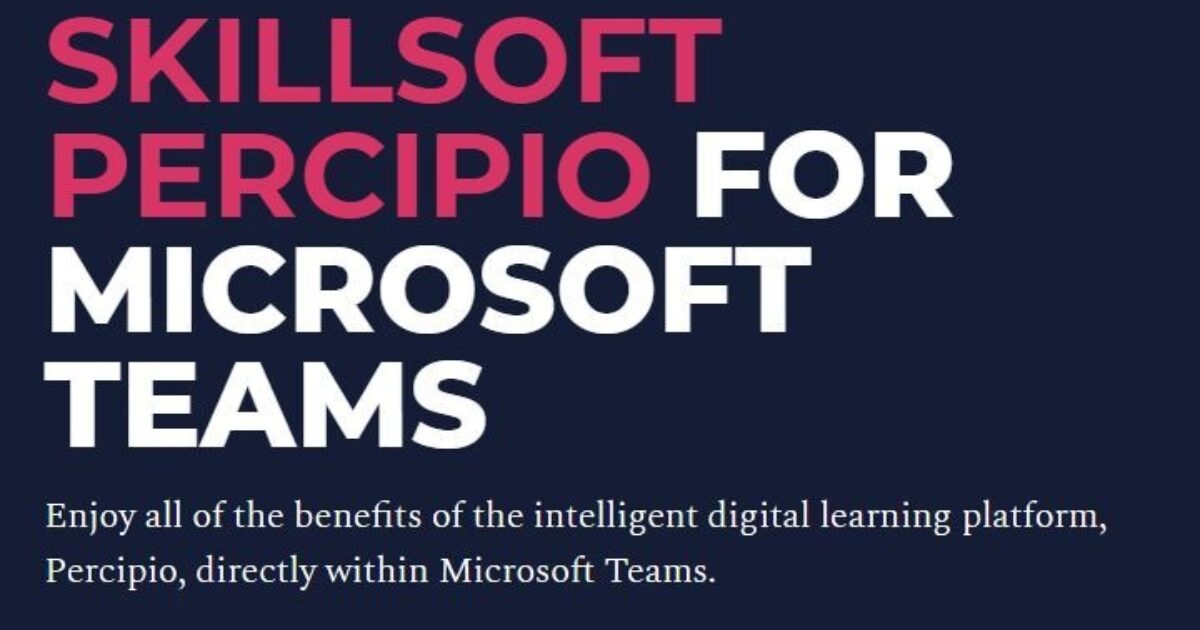 Skillsoft Percipio App for Microsoft Teams - Skillsoft