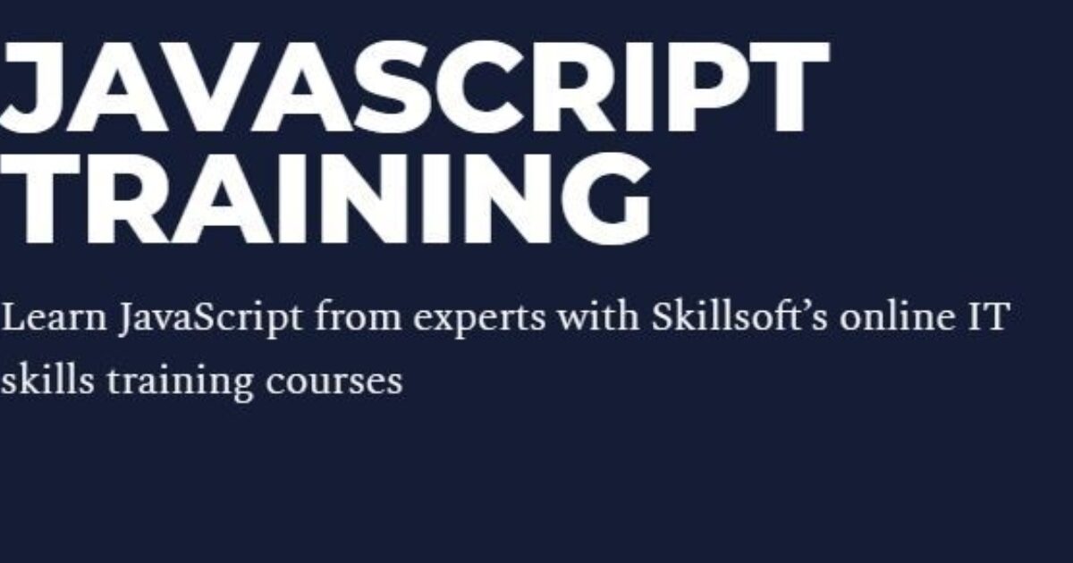 Javascript Training - Skillsoft