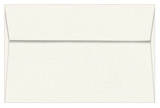 Natural White Envelopes - A9 Classic Linen 5 3/4 x 8 3/4 Straight Flap 80T