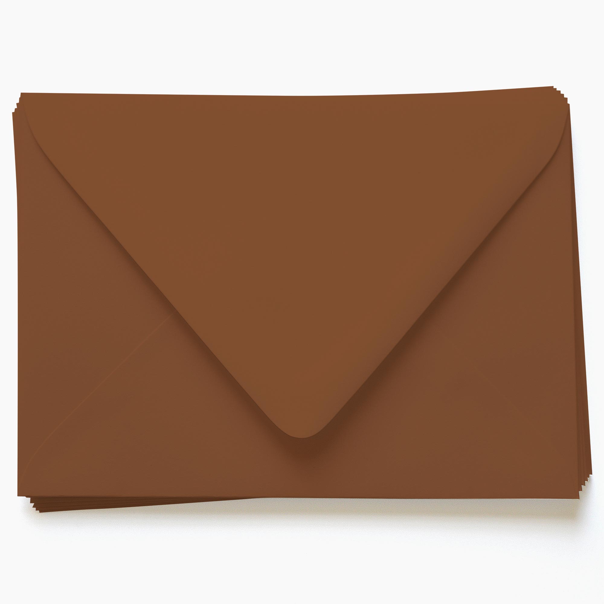 Sepia Brown Envelopes - A6 Gmund Colors Matt 4 3/4 x 6 1/2 Euro Flap 68T