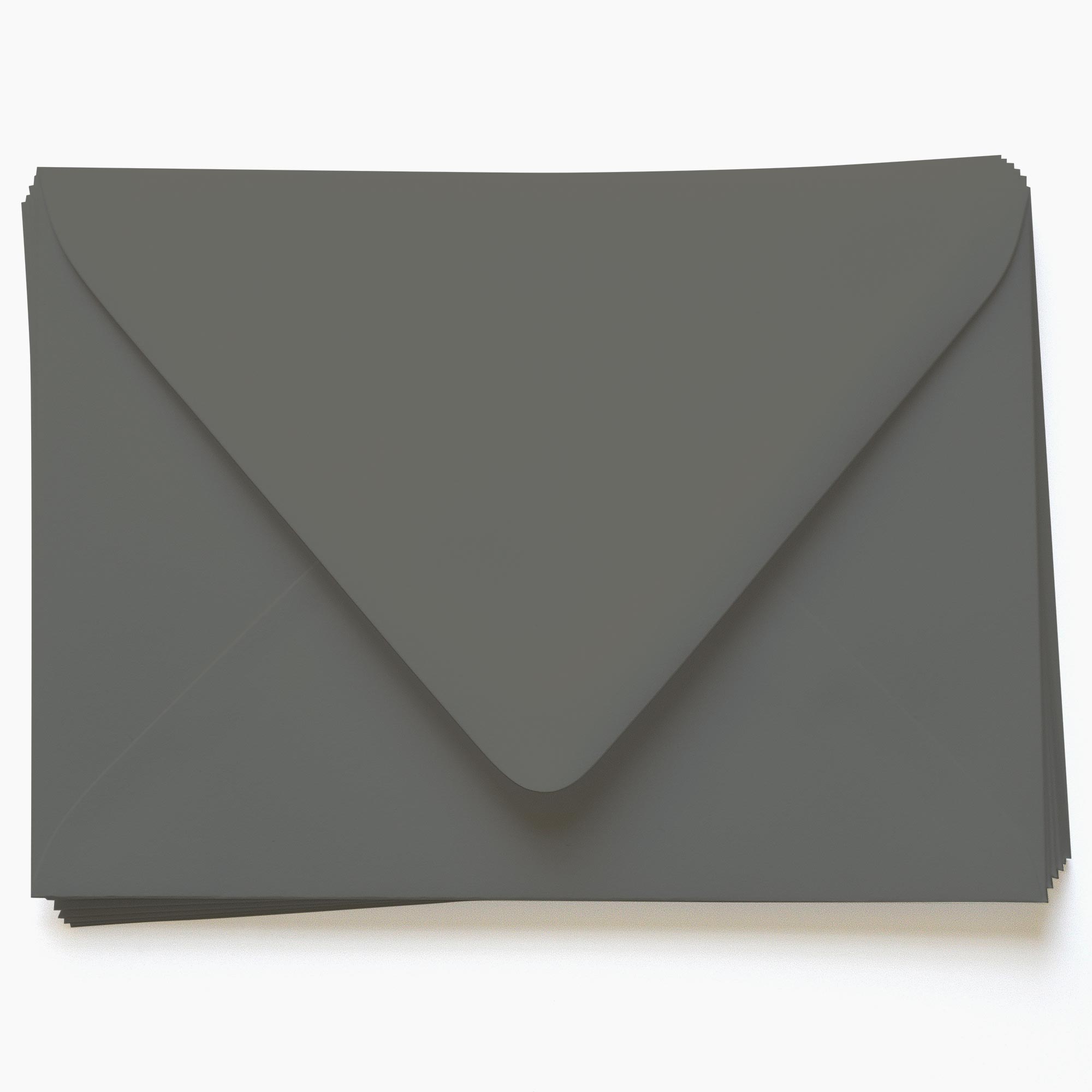Charcoal Grey Envelopes for 5x7 Cards, 5 1/4 x 7 1/4 A7 Size
