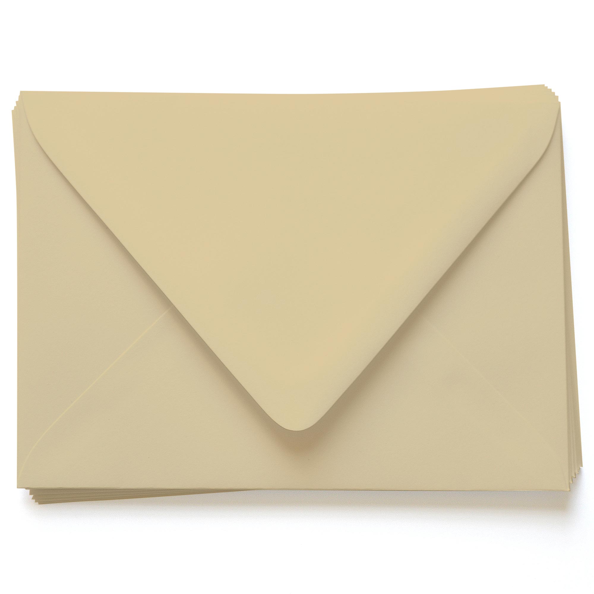 Wheat Tan Envelopes - A9 Gmund Colors Matt 5 3/4 x 8 3/4 Euro Flap 68T