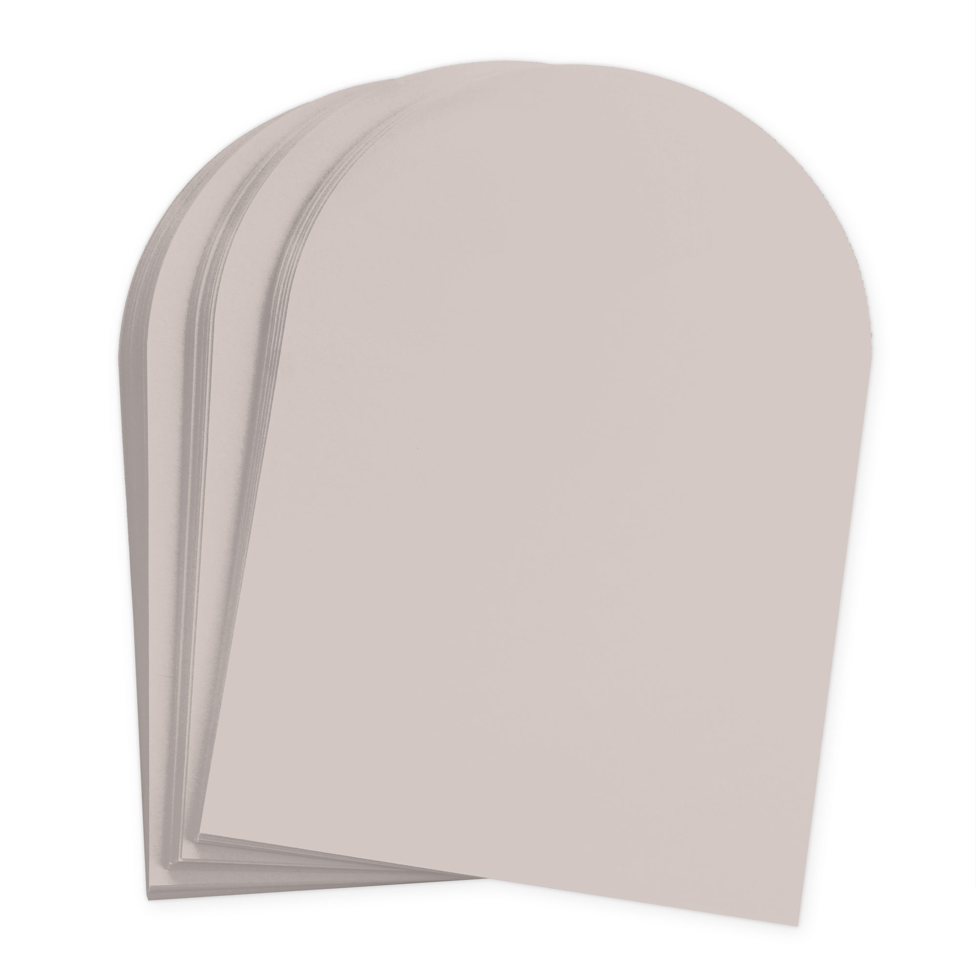 Timberwolf Gray Arch Shaped Card - A2 Gmund Colors Matt 4 1/4 x 5 1/2 111C