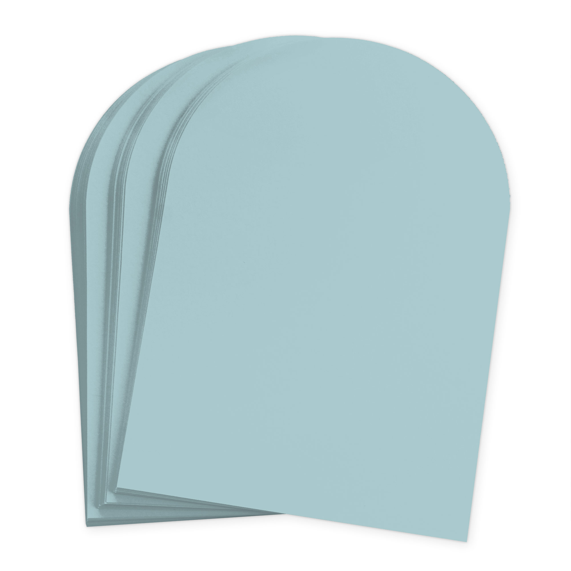 Placid Blue Arch Shaped Card - A7 Gmund Colors Matt 5 x 7 111C