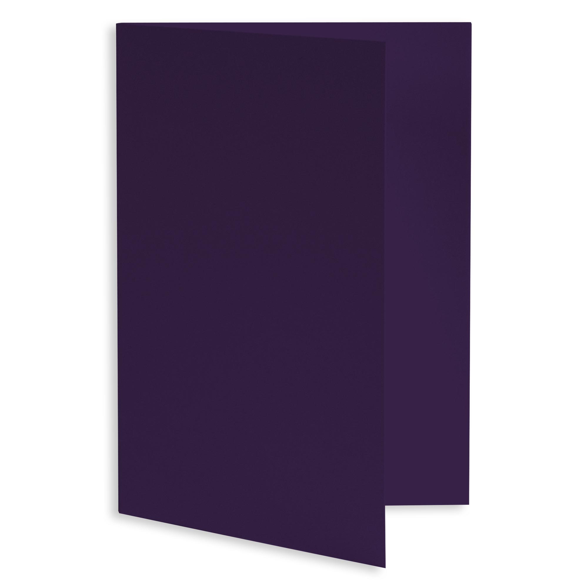 Grape Purple Folded Card - A2 Gmund Colors Matt 4 1/4 x 5 1/2 111C