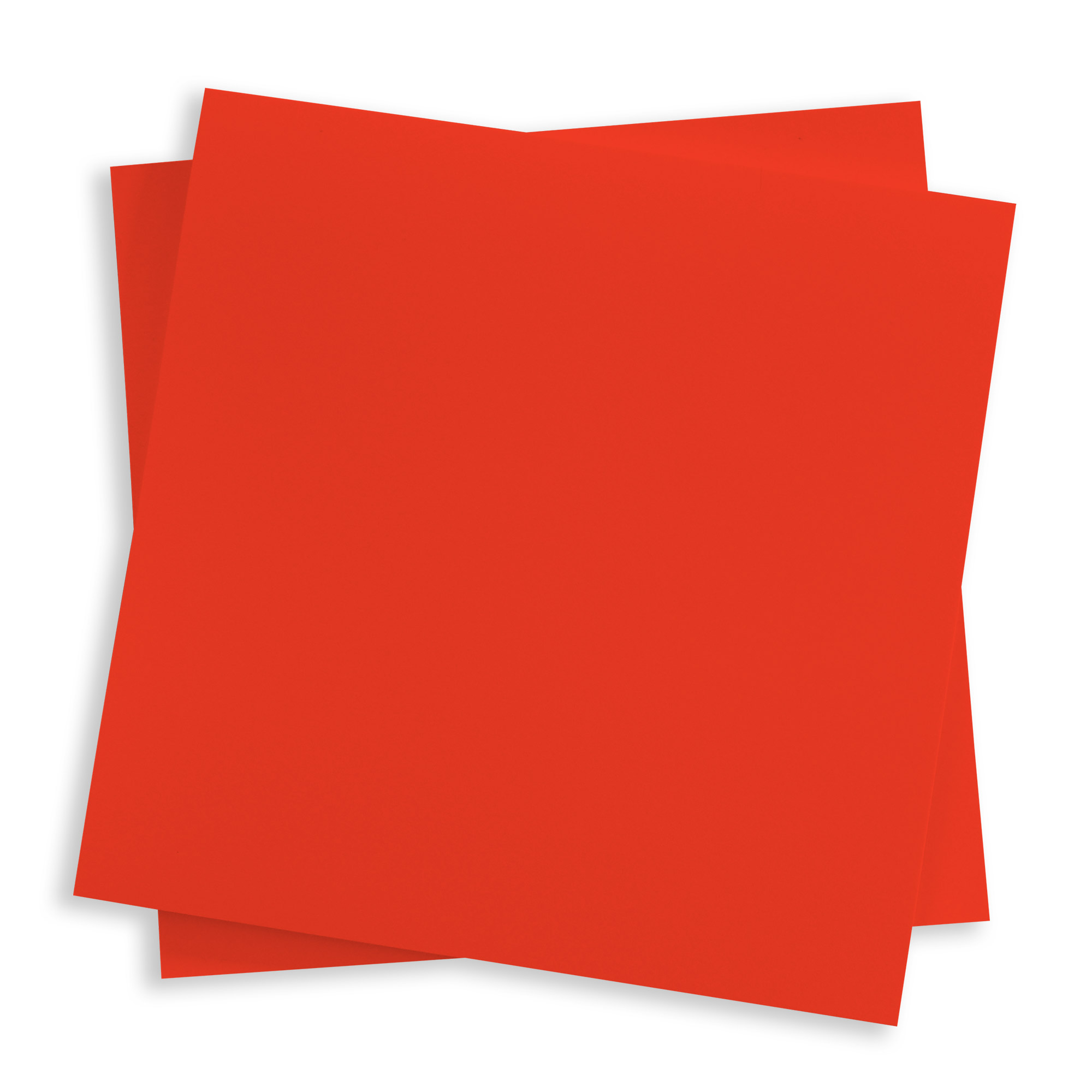 Cayenne Red Square Flat Cards - 5 1/4 x 5 1/4 Gmund Colors Matt 111C