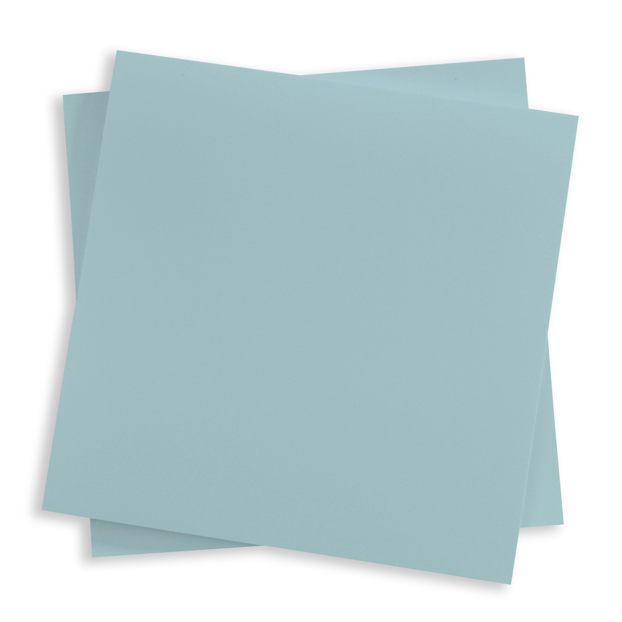 Placid Blue Square Flat Cards - 5 1/4 x 5 1/4 Gmund Colors Matt 111C