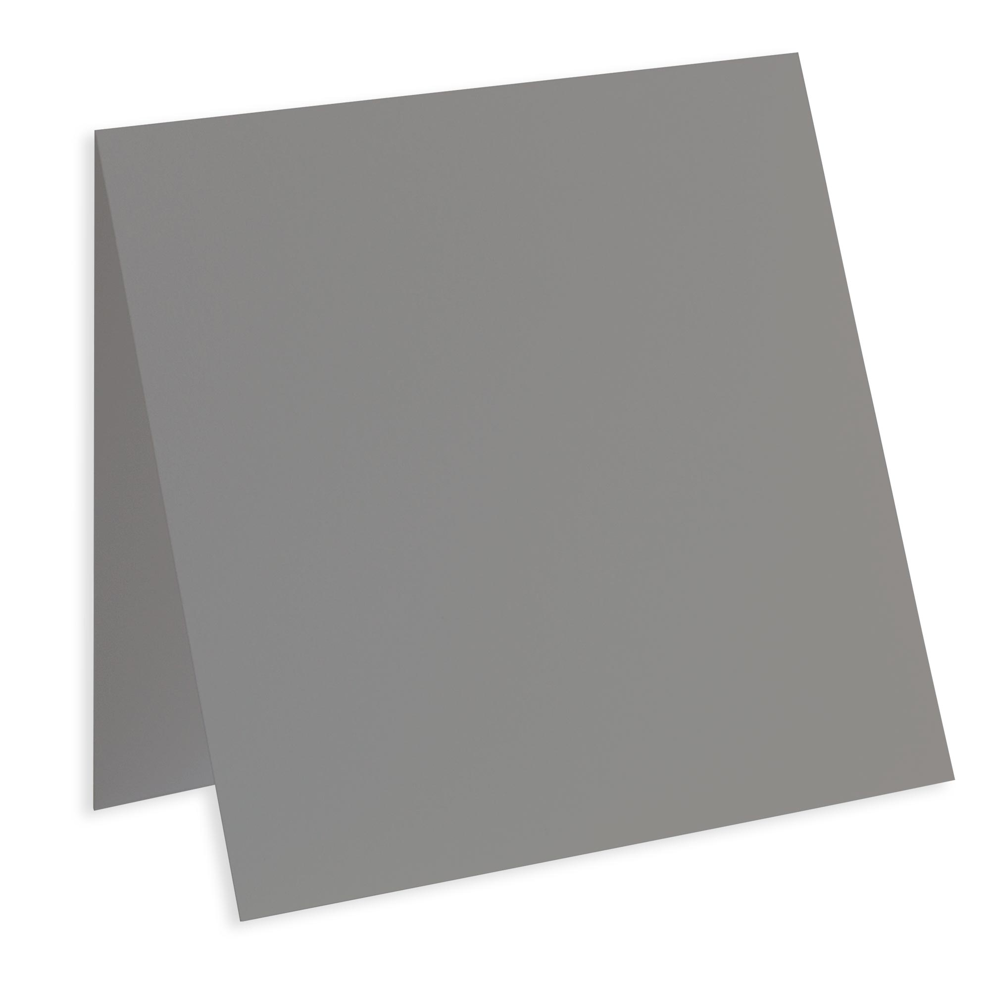 Cobblestone Gray Square Folded Card - 6 1/4 x 6 1/4 Gmund Colors Matt 111C