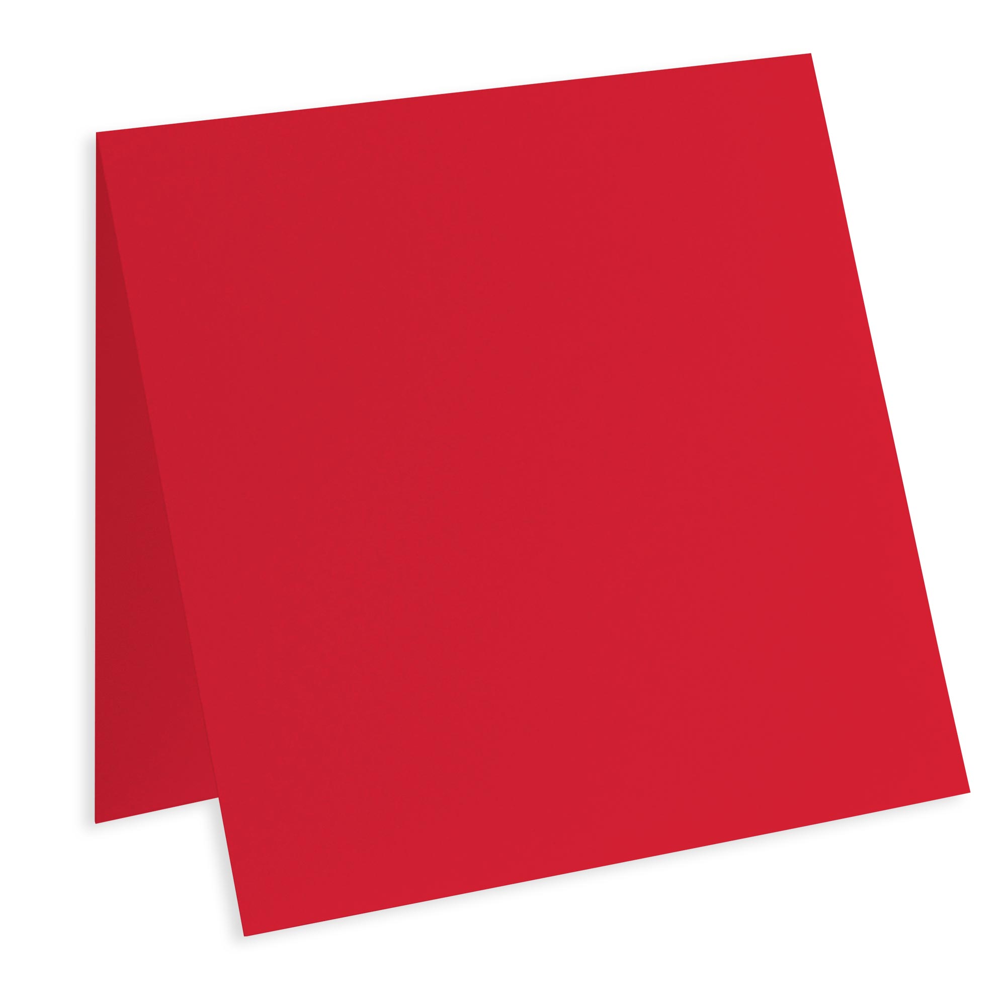 Scarlet Red Square Folded Card - 6 1/4 x 6 1/4 Gmund Colors Matt 111C ...