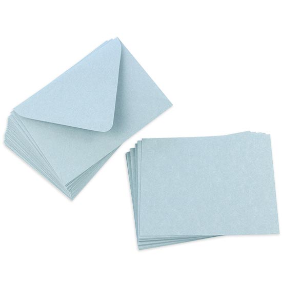 Cards with Envelopes, Placid Blue Matt, A7 Flat