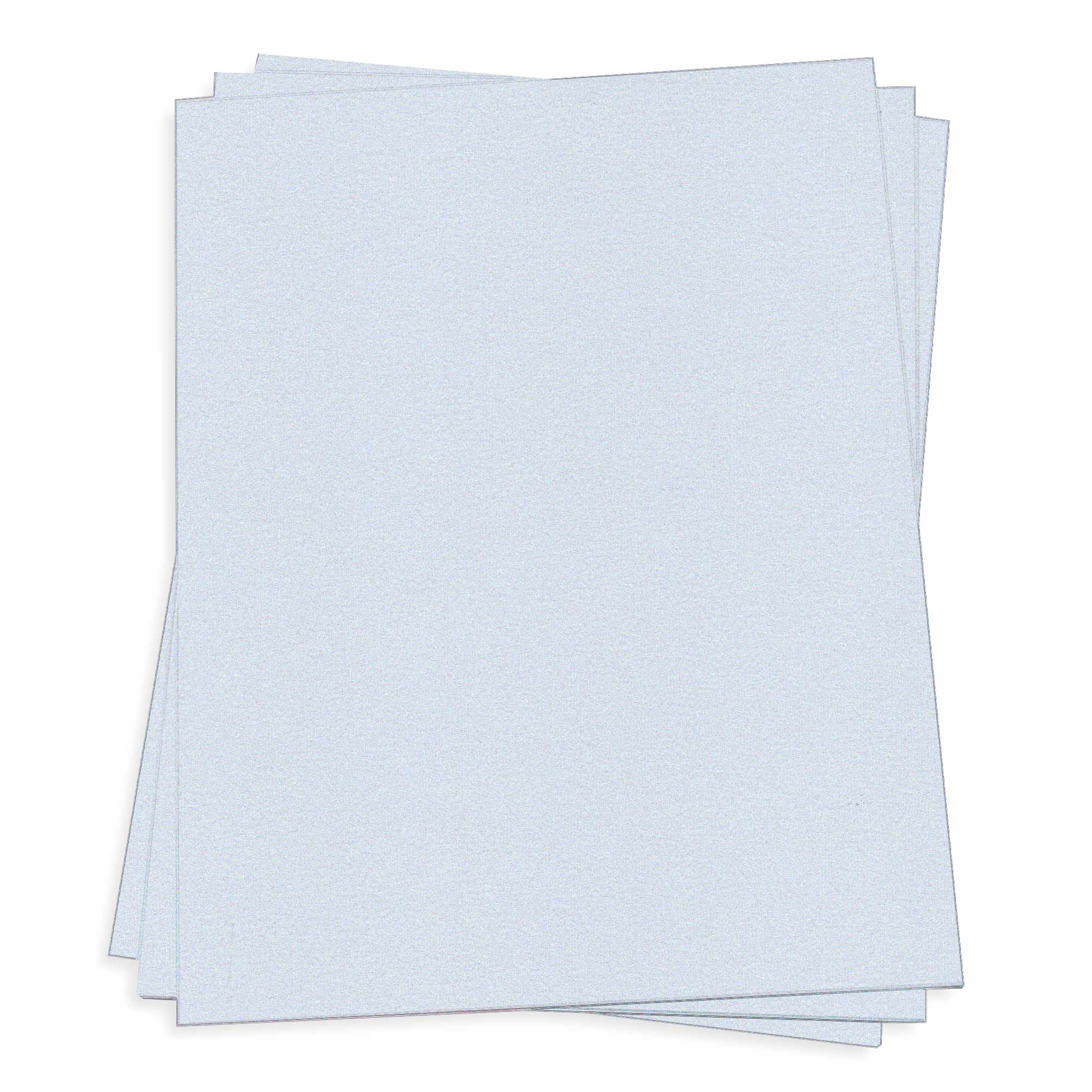 Light Sky Blue Card Stock - 8 1/2 x 11 Gmund Colors Metallic 92lb Cover