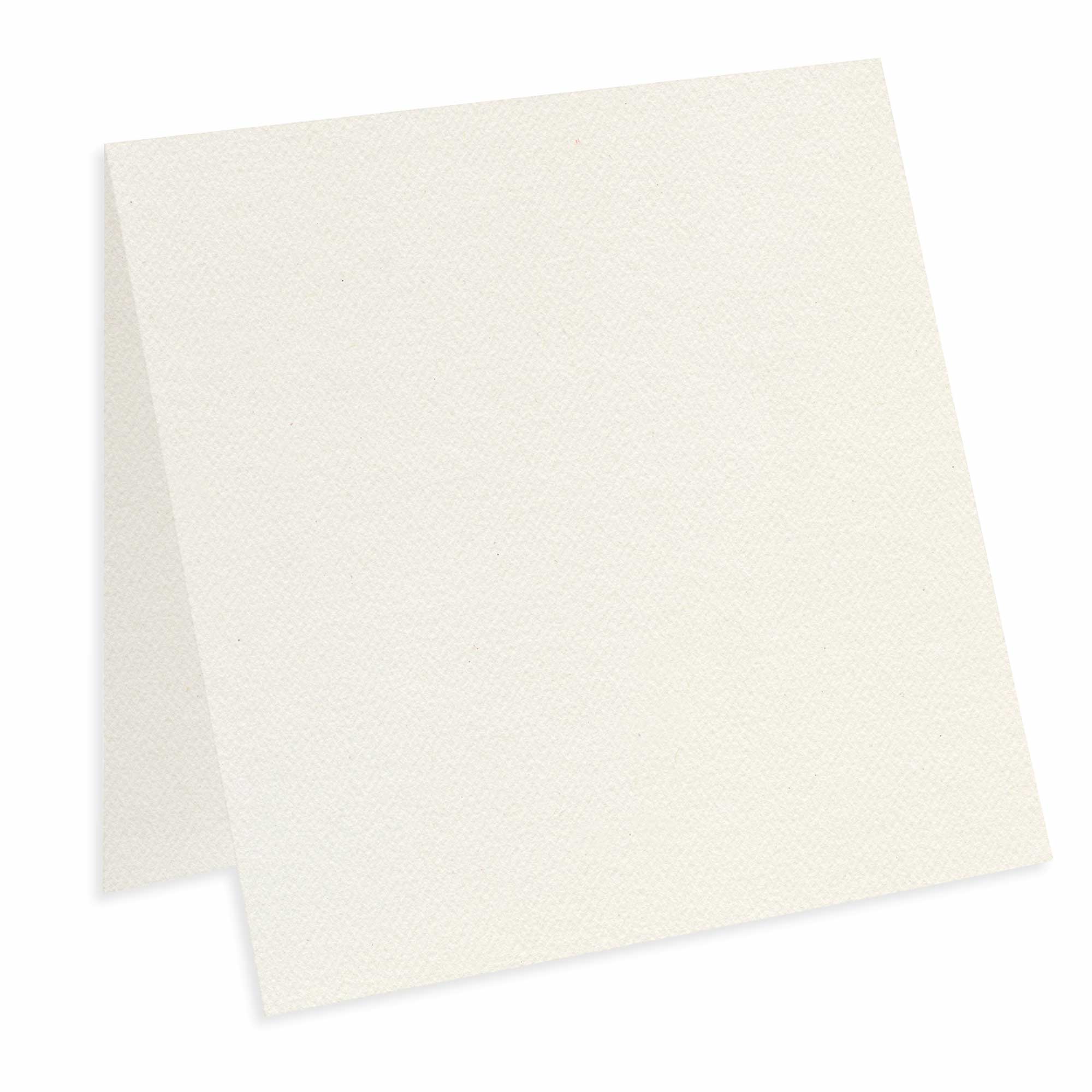 Warm Cream Square Folded Card - 5 1/4 x 5 1/4 LCI Felt 80C - LCI Paper