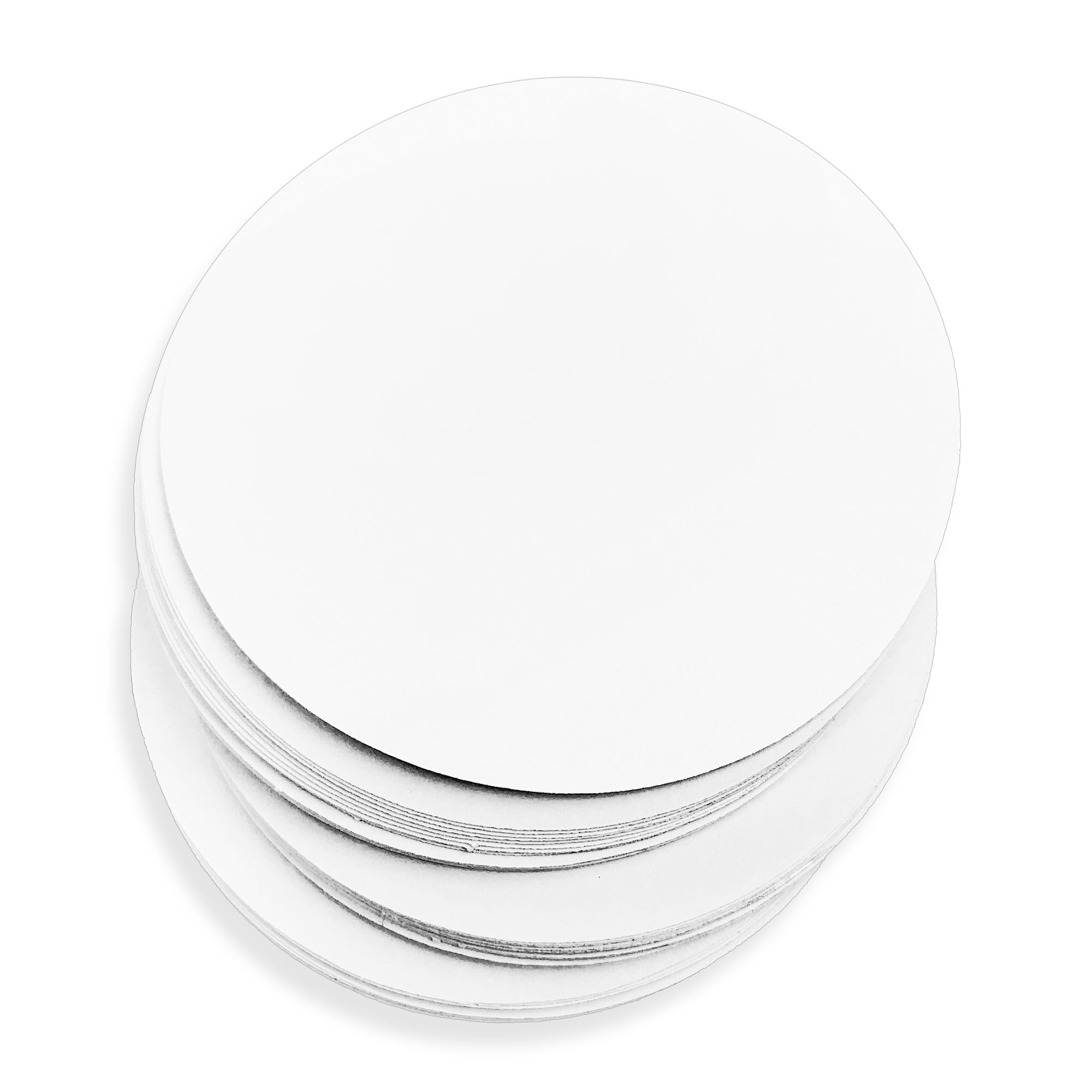 Radiant White Round Card - 3 x 3 LCI Smooth 100C - LCI Paper
