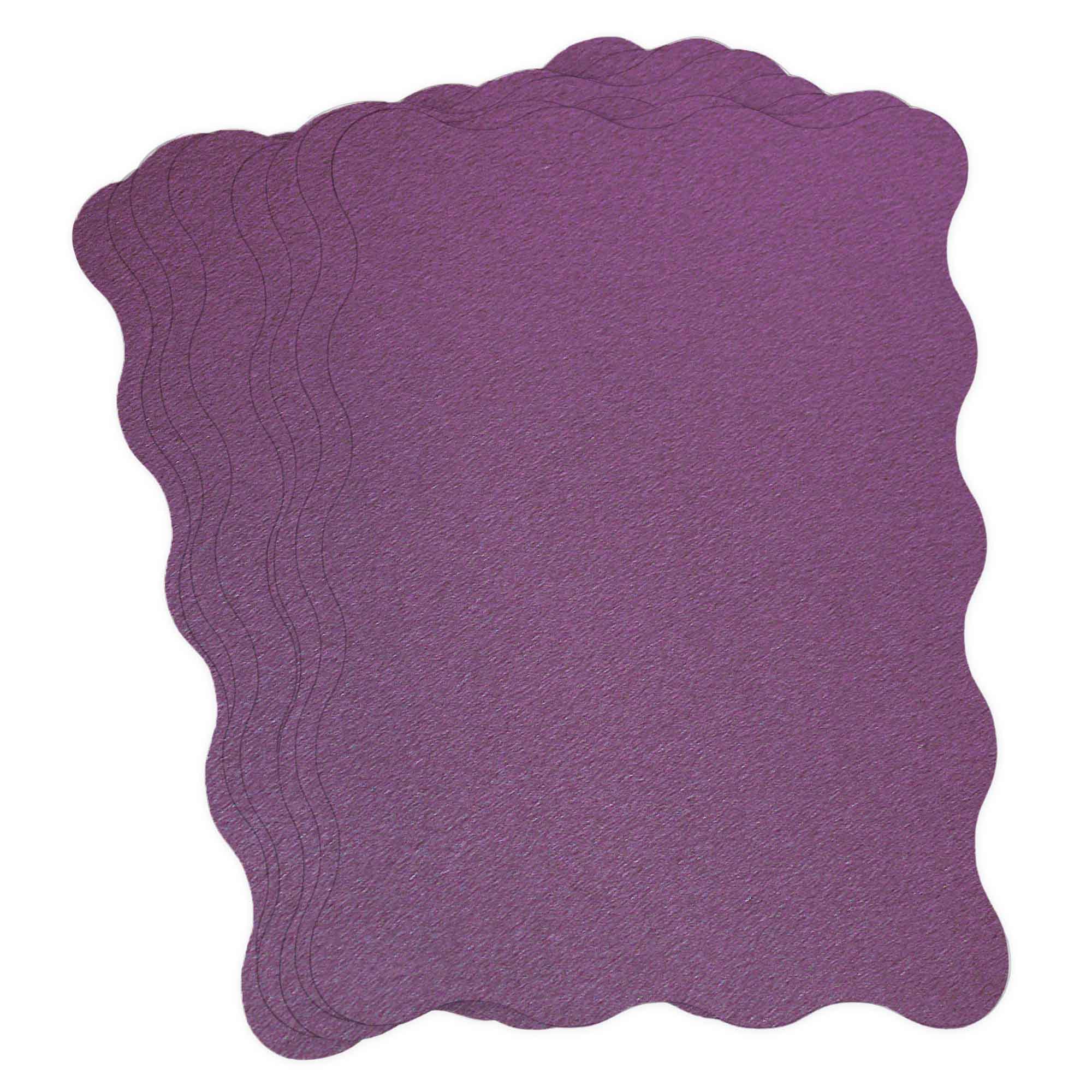 Ruby Wavy Edge Invitation Card - A7 Stardream Metallic 5 x 7 105C - LCI ...