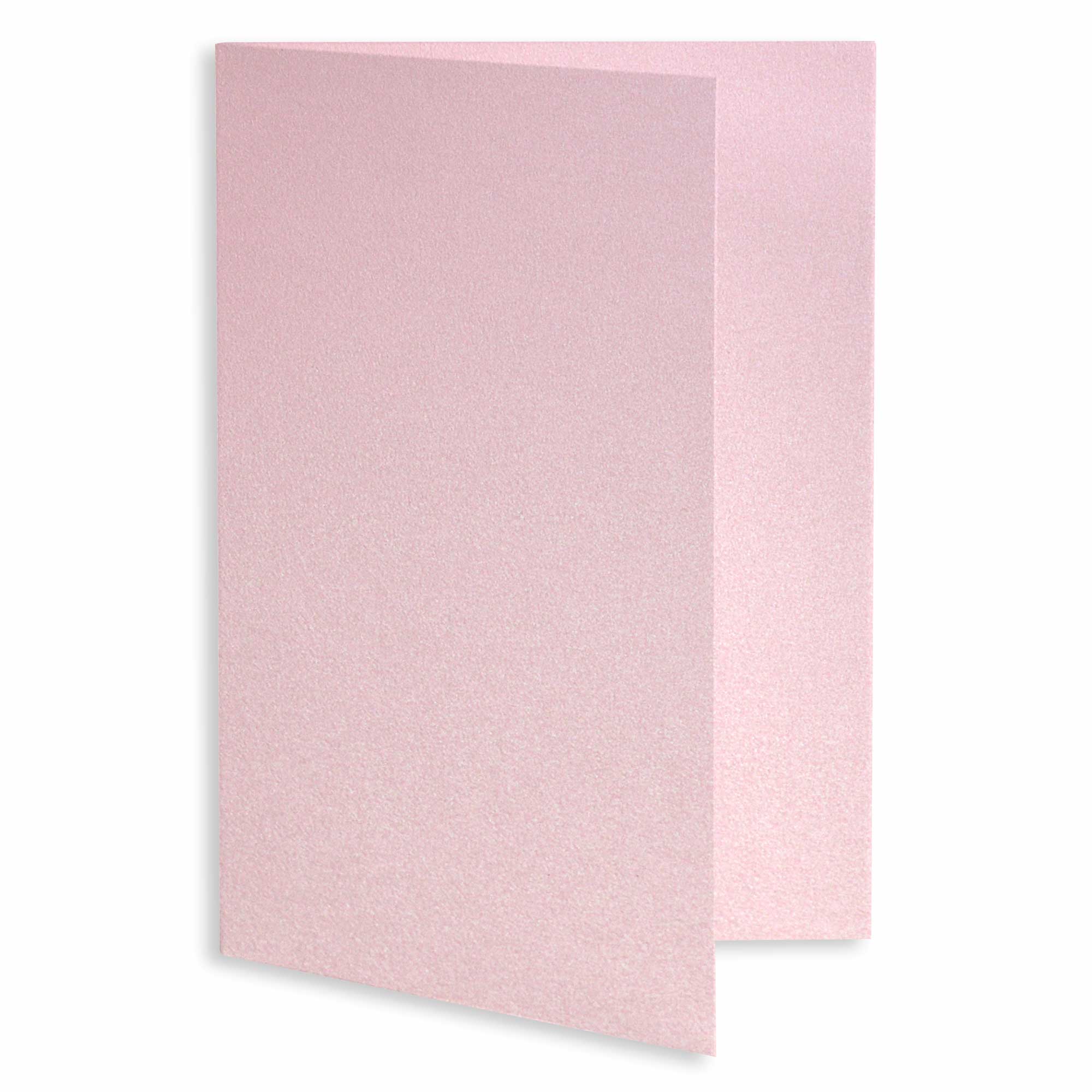 Rose Quartz Folded Card - A9 Stardream Metallic 5 1/2 x 8 1/2 105C