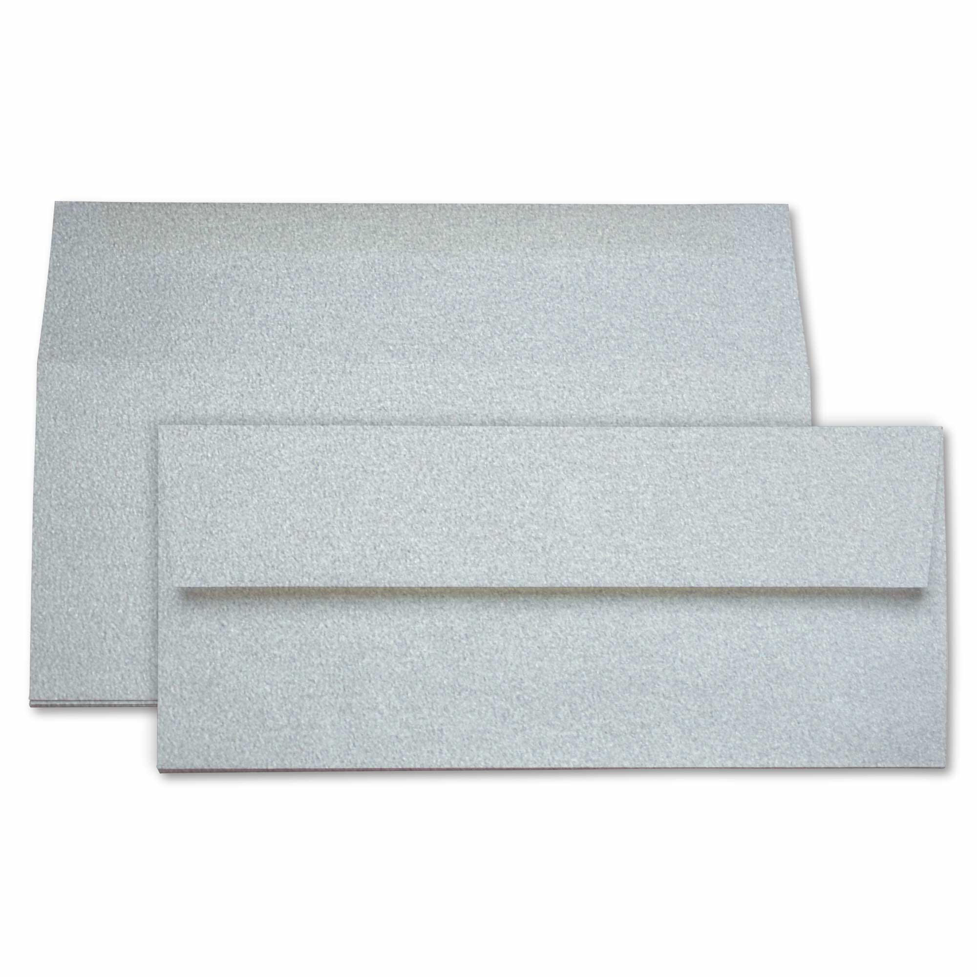 Silver Envelopes - #10 Stardream Metallic 4 1/8 x 9 1/2 Straight Flap 81T